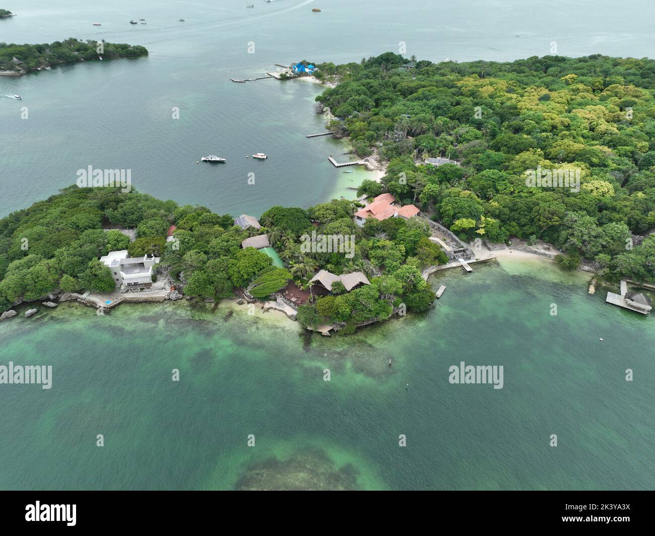 Islas del Rosario and Baru Beach near Cartagena, Colombia Stock Photo ...