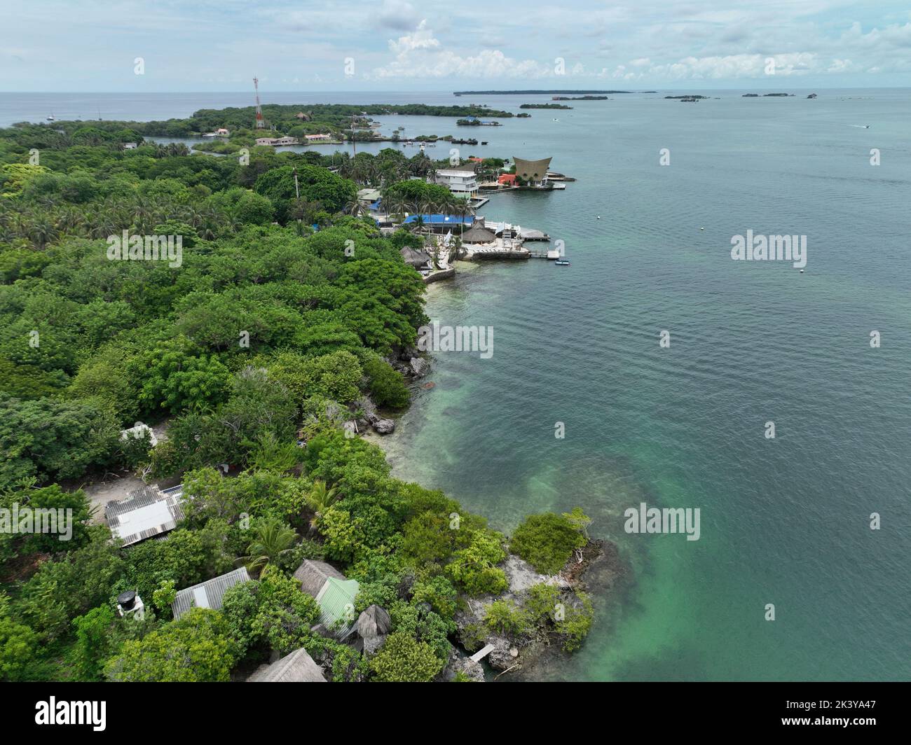 Islas del Rosario and Baru Beach near Cartagena, Colombia Stock Photo ...