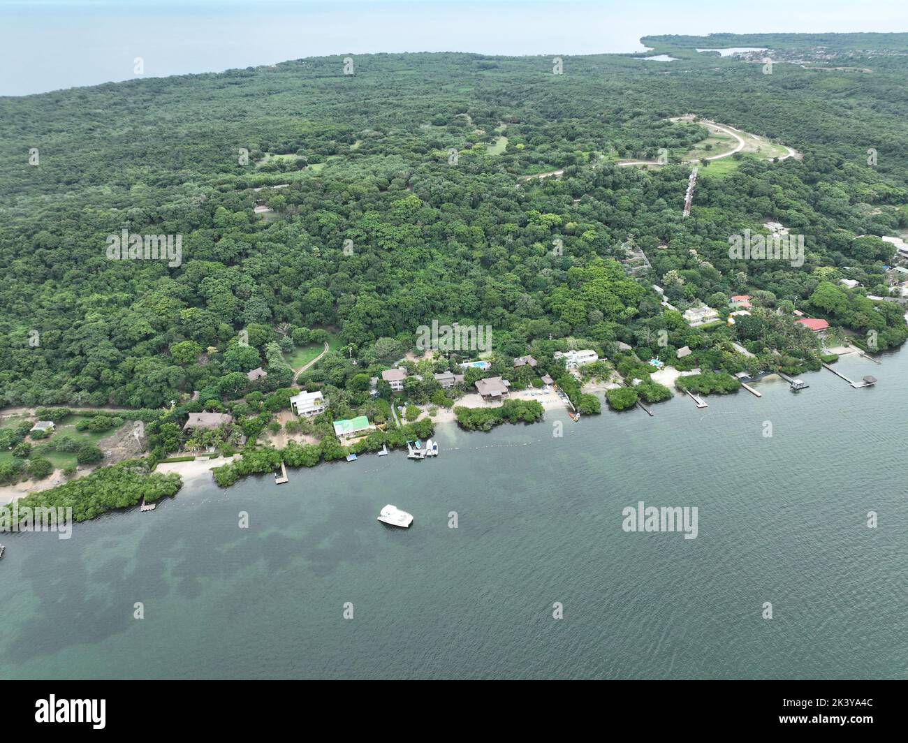 Islas del Rosario and Baru Beach near Cartagena, Colombia Stock Photo ...