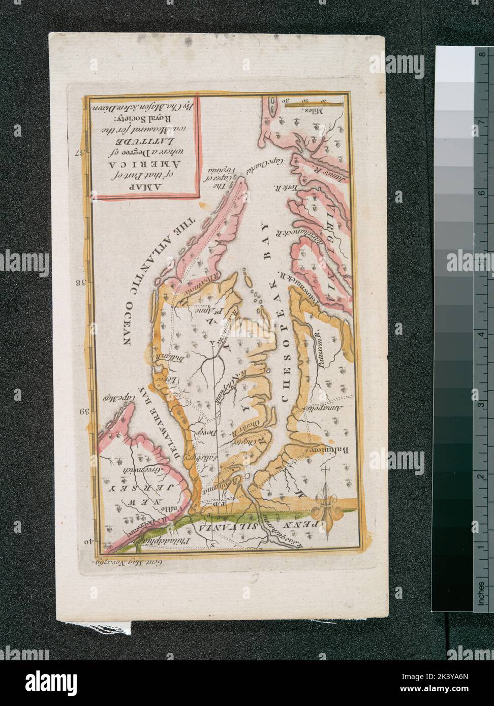 A map of that part of America where a degree of latitude was measured ...