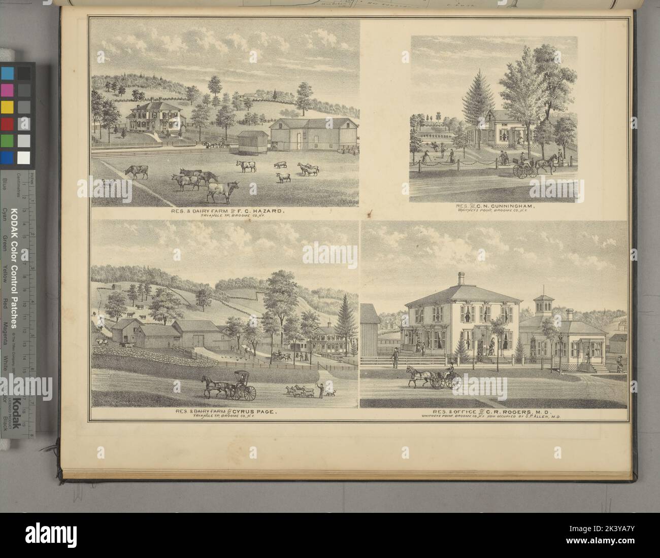 Res. & dairy farm of F.C. Hazard, Triangle TP, Broome Co., N.Y.; Res ...