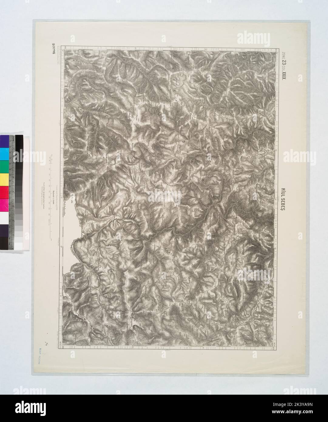 Riul Sebes. Cartographic. Maps, Topographic maps. 1900. Lionel Pincus ...