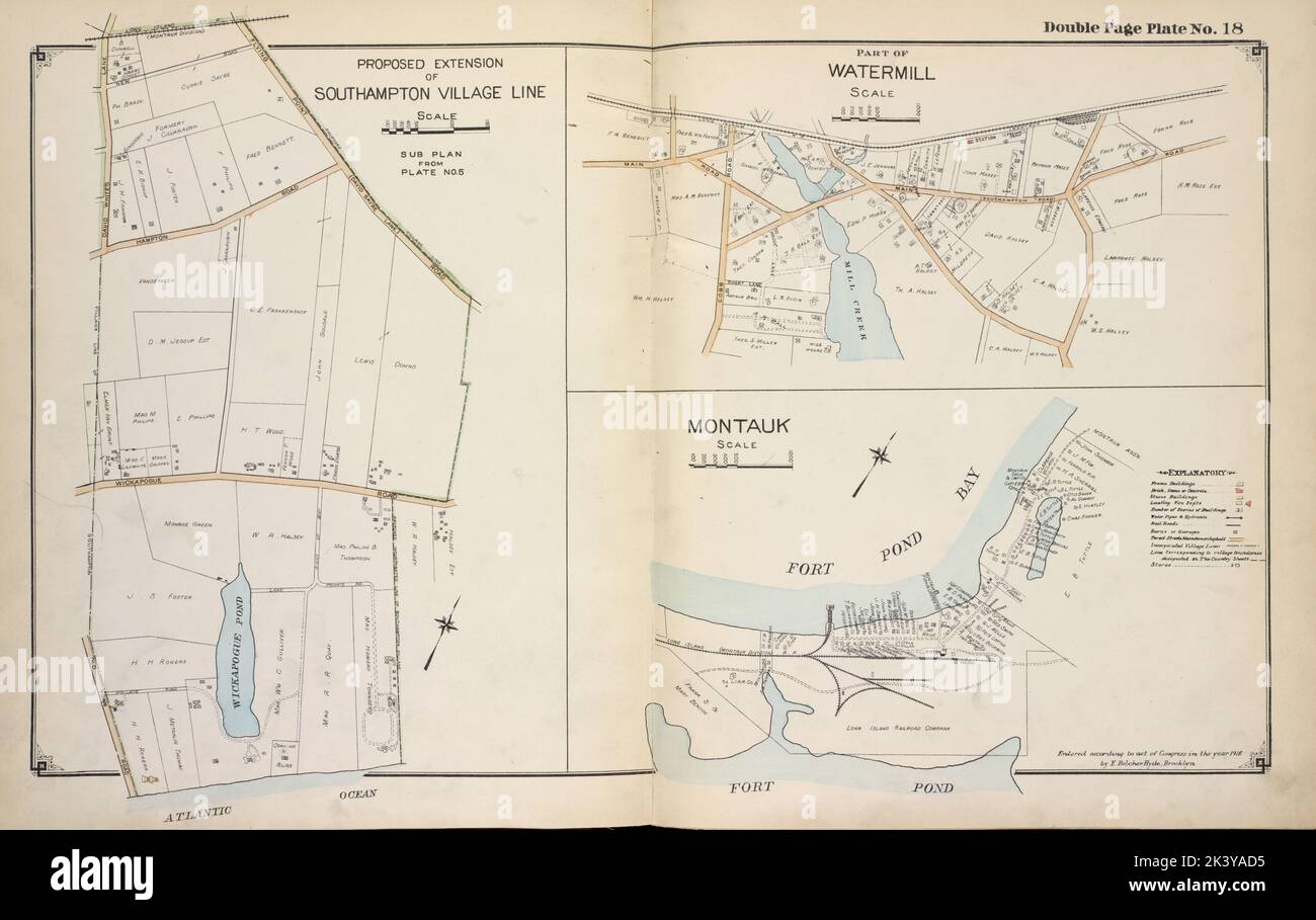 Proposed Extension of Southampton Village Line; Part of Watermill ...