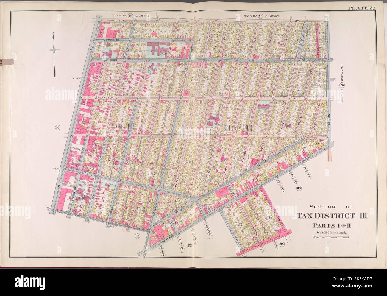 Map of sycamore hi-res stock photography and images - Alamy