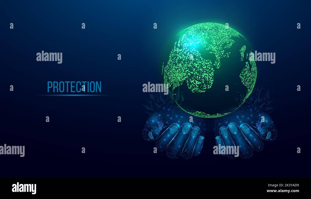 Two Human Hands Are Holds Planet Earth Earth Day Protection