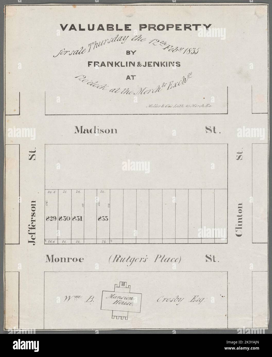 1835 new york map hi-res stock photography and images - Alamy