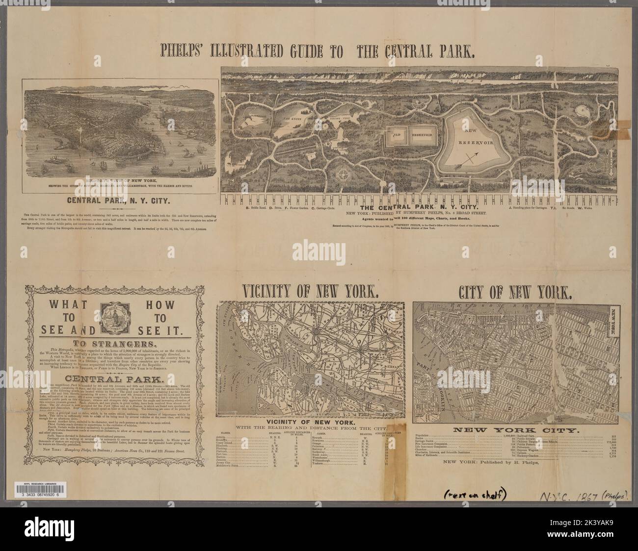 Phelps' New York city guide to all that can be seen, and how to see it: with street directory ...