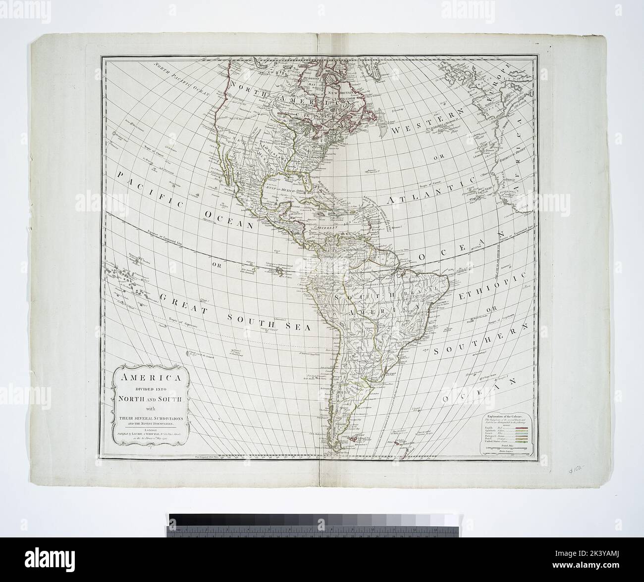 America divided into North and South with their several subdivisions ...