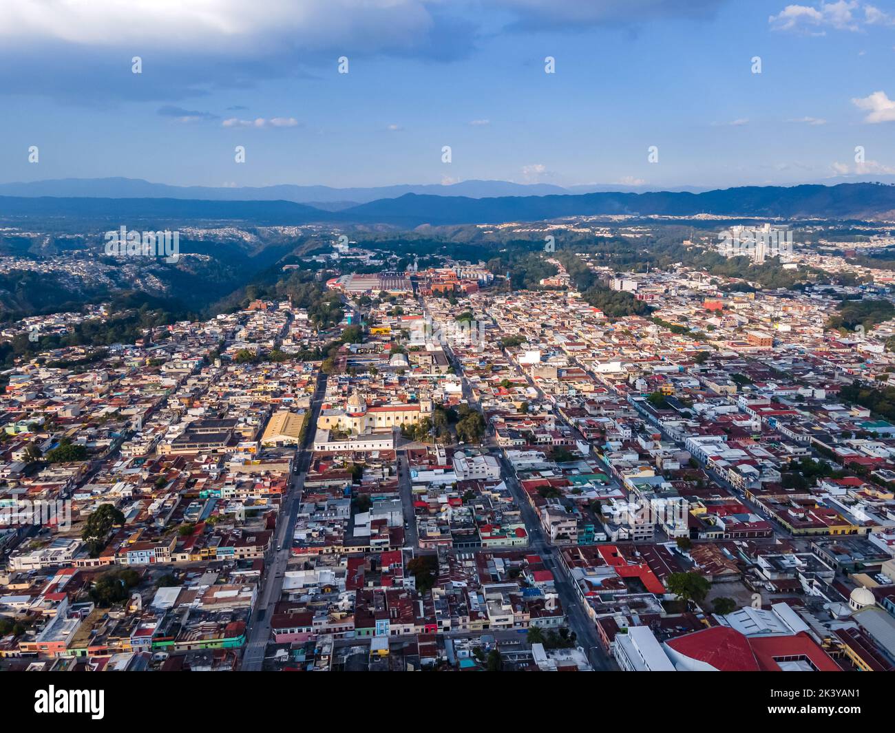 Beautiful aerial view of Guatemala City - Catedral Metropolitana de ...