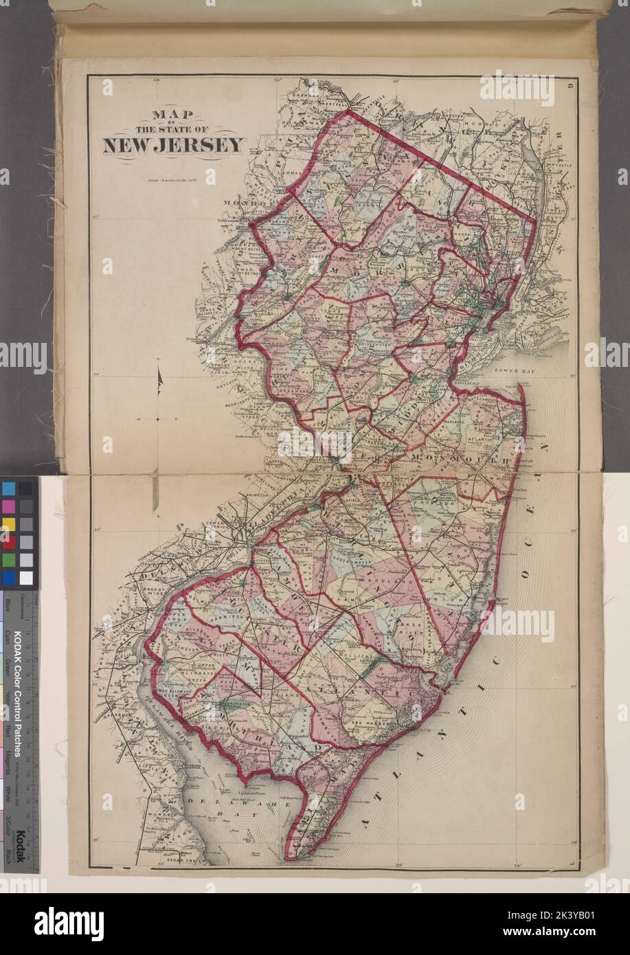 Map of The State of New Jersey Cartographic. Atlases, Maps. 1873 ...
