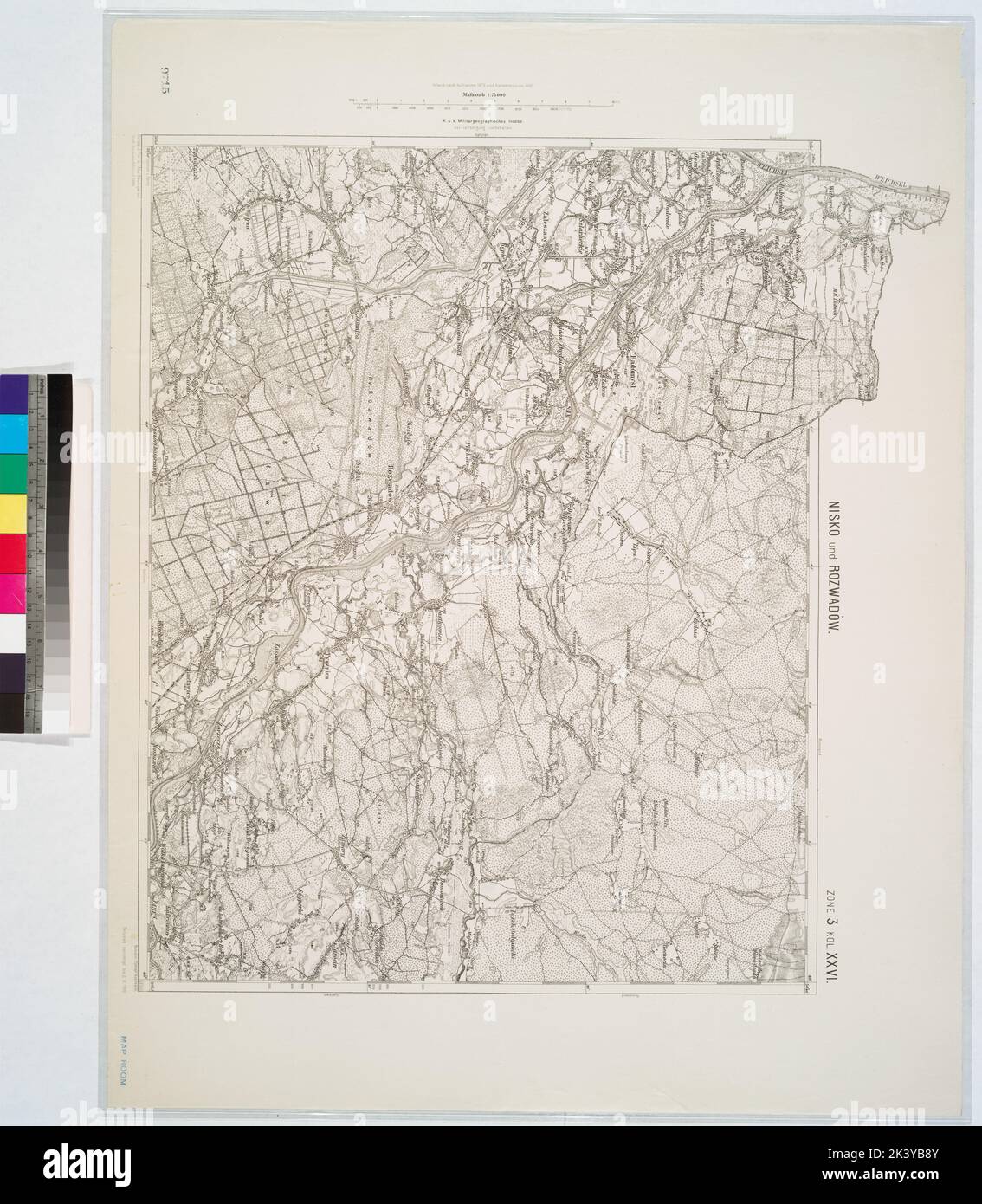 Nisko und Rozwadow. Cartographic. Maps, Topographic maps. 1910. Lionel ...