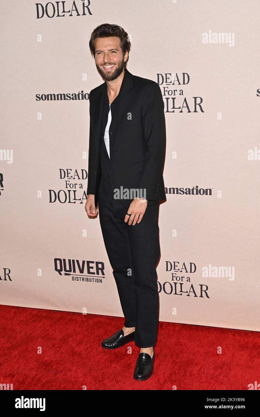Los Angeles, USA. 28th Sep, 2022. Guy Burnet at the premiere for "Dead ...