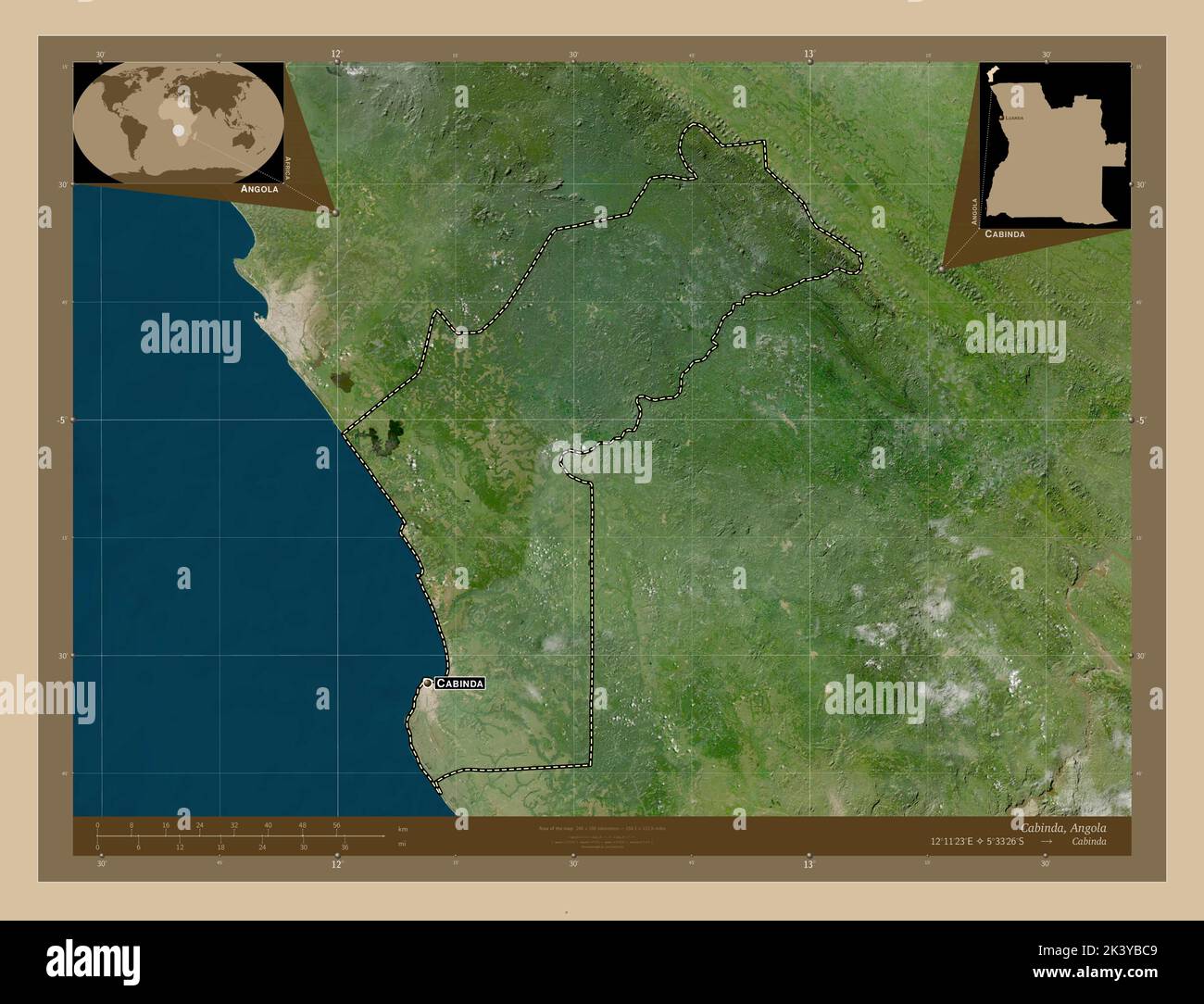 Angola africa map cabinda Stock Vector Images - Alamy