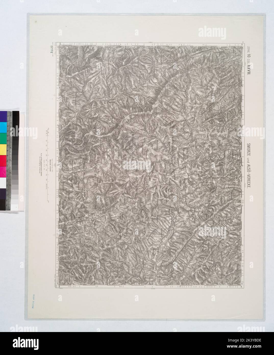 Smorze und Also-Verecke. Cartographic. Maps, Topographic maps. 1894 ...