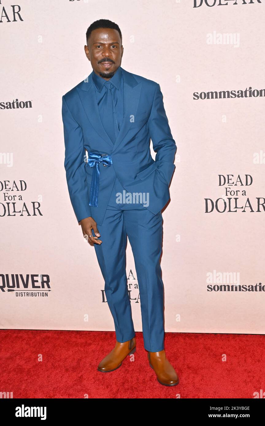 Los Angeles, USA. 28th Sep, 2022. Warren Burke at the premiere for ...