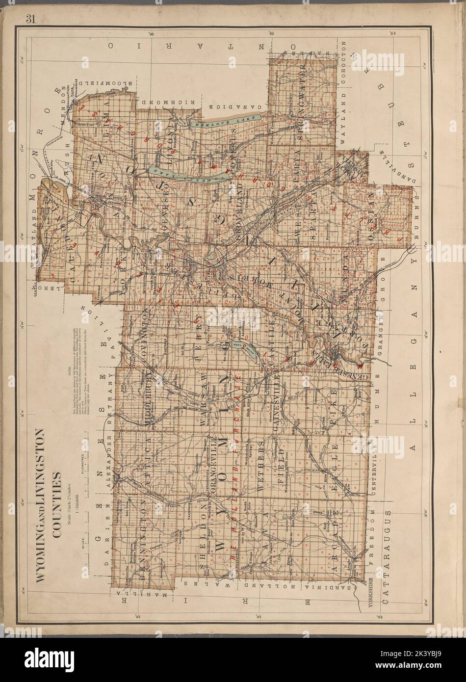 Map of livingston hi-res stock photography and images - Alamy