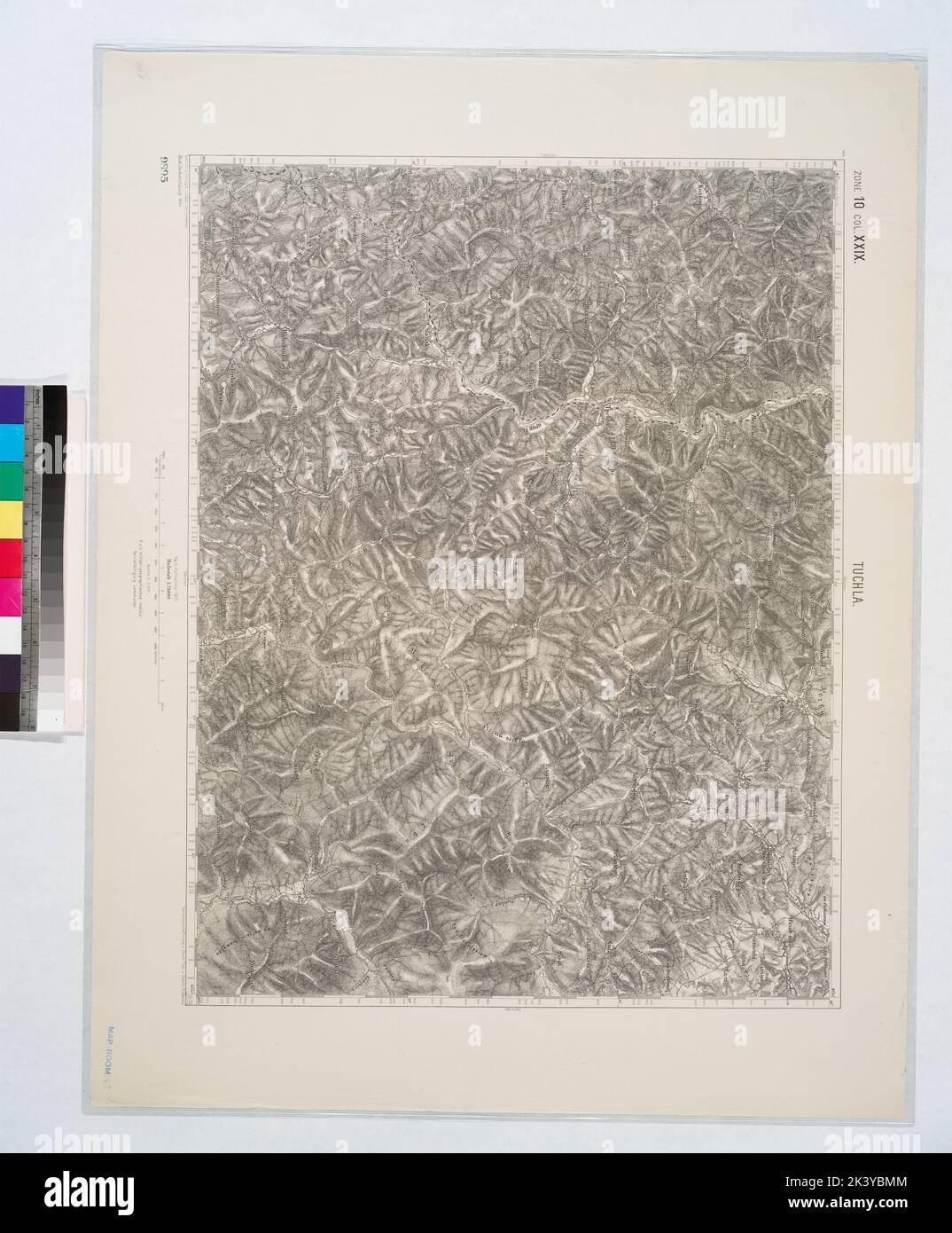 Tuchla. Cartographic. Maps, Topographic maps. 1894. Lionel Pincus and ...