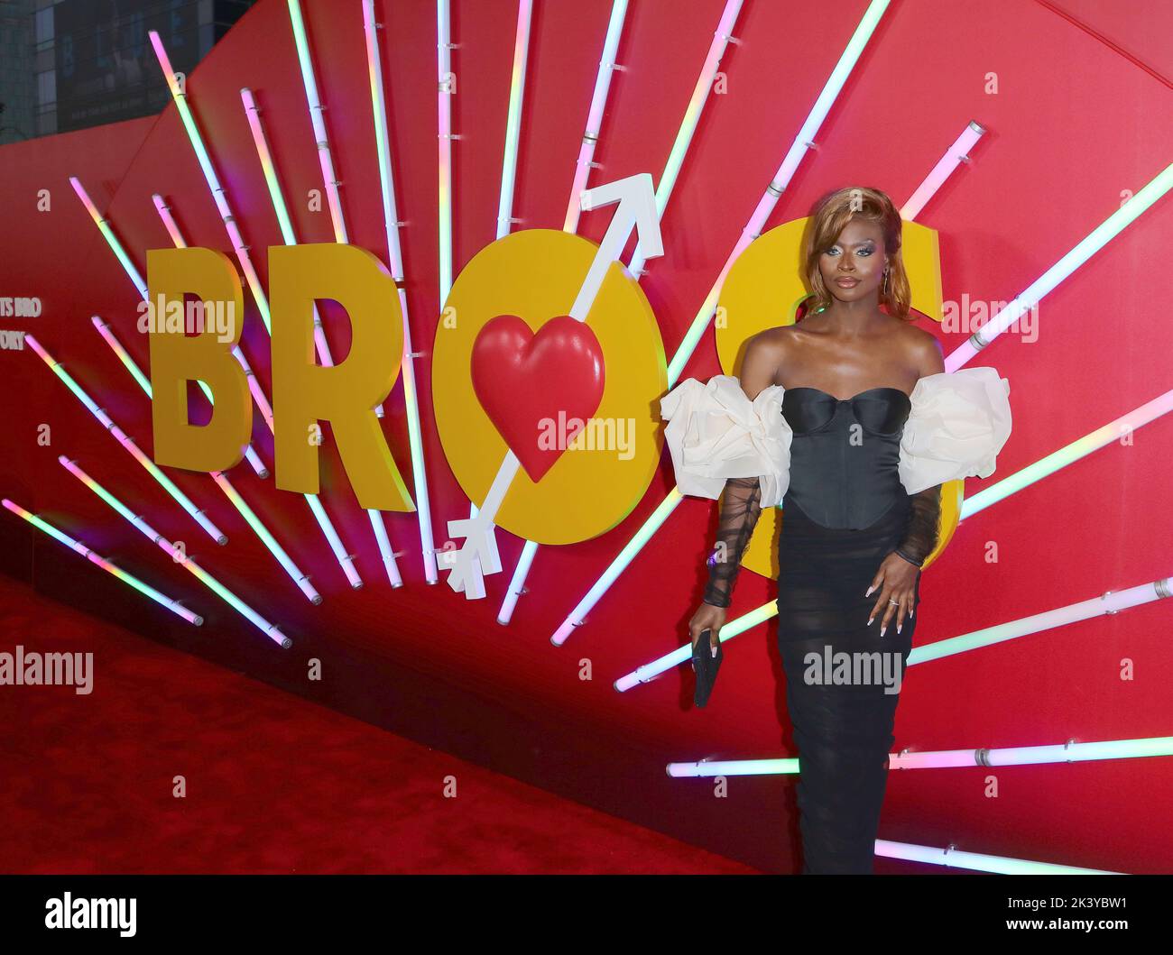 Symone arrives at Universal BROS premiere held at The Regal LA Live in ...