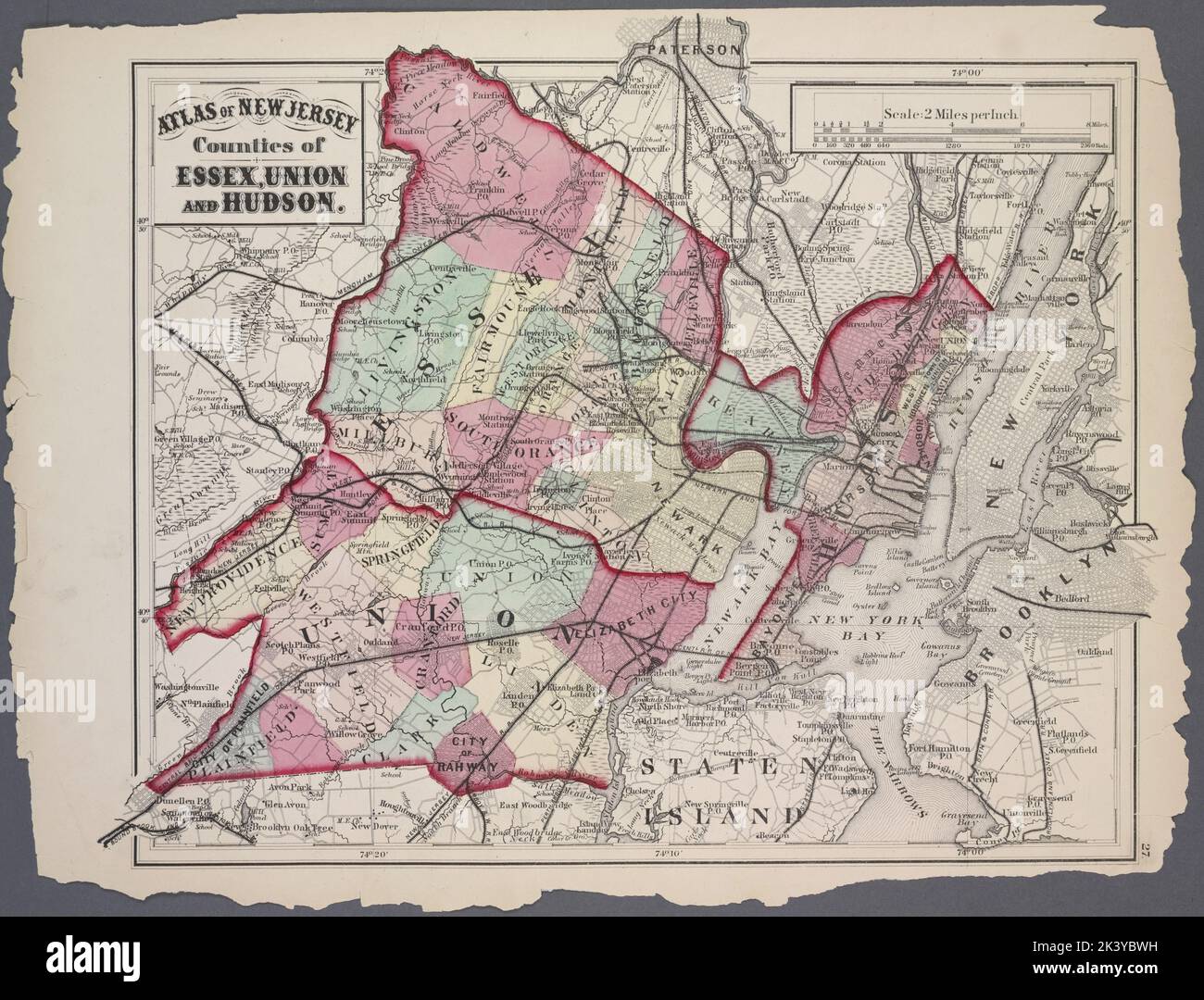 Atlas of New Jersey : Counties of Essex, Union, and Hudson ...