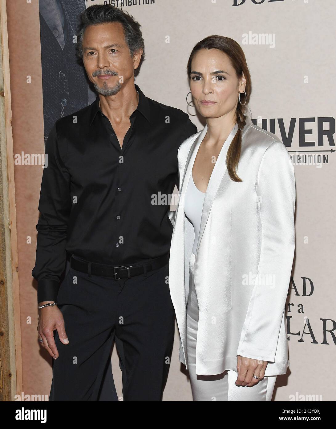(L-R) Benjamin Bratt and Talisa Soto at the DEAD FOR A DOLLAR Premiere ...