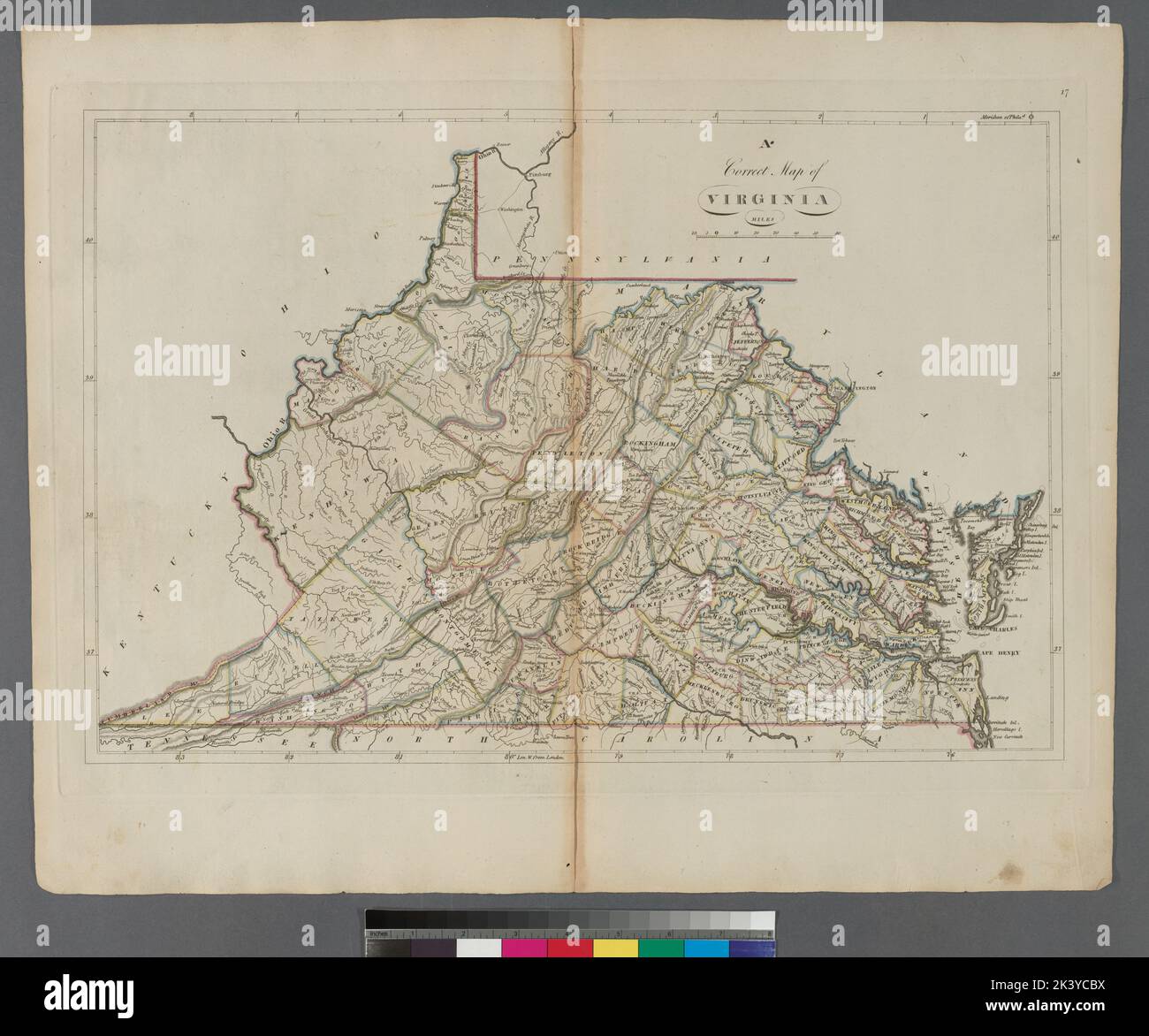 A correct map of Virginia Cartographic. Maps. 1814. Lionel Pincus and ...
