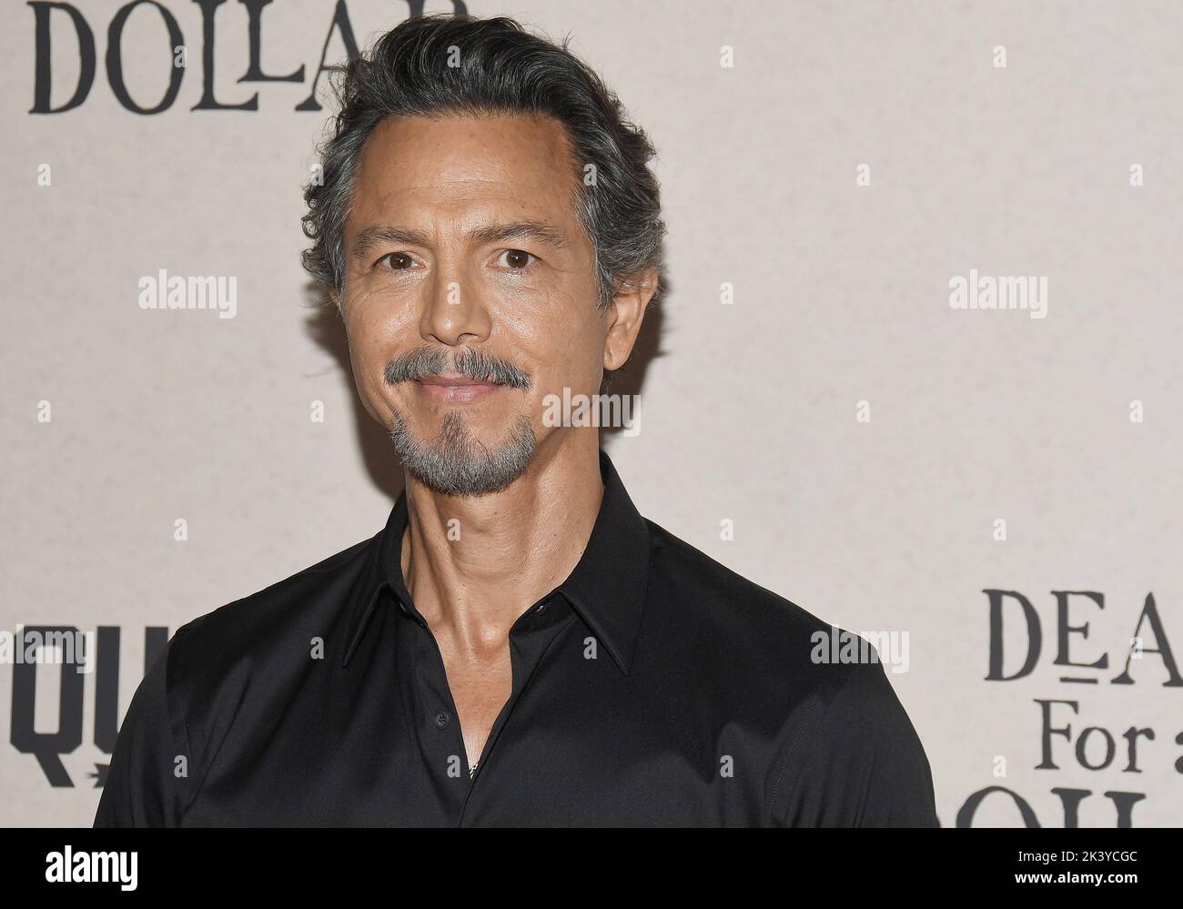 Benjamin Bratt arrives at the DEAD FOR A DOLLAR Premiere held at the ...