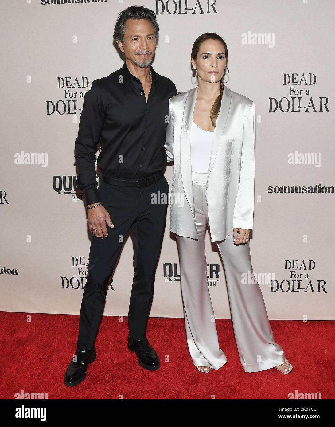 (L-R) Benjamin Bratt and Talisa Soto at the DEAD FOR A DOLLAR Premiere ...