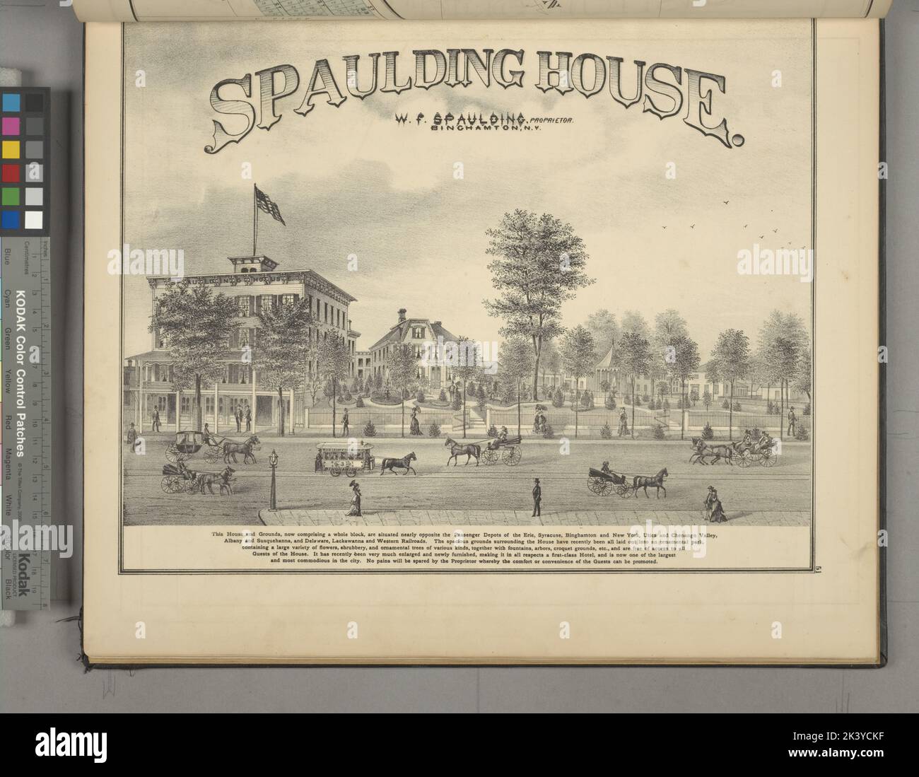 Spaulding House. W.F. Spaulding, Proprietor. Binghamtom, N.Y ...