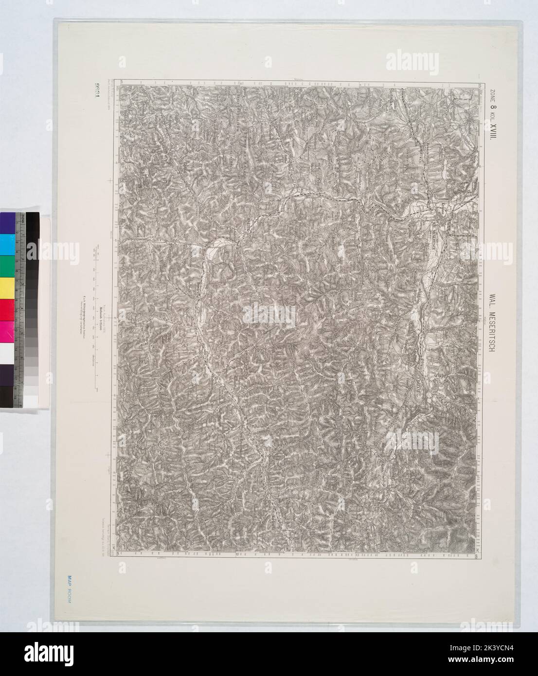 Wal. Meseritsch. Cartographic. Maps, Topographic maps. 1911. Lionel ...