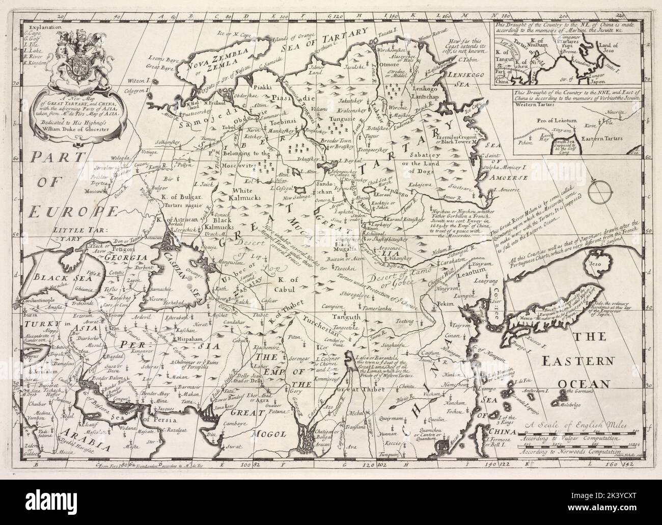 A new map of Great Tartary, and China, with the adjoyning part of Asia ...