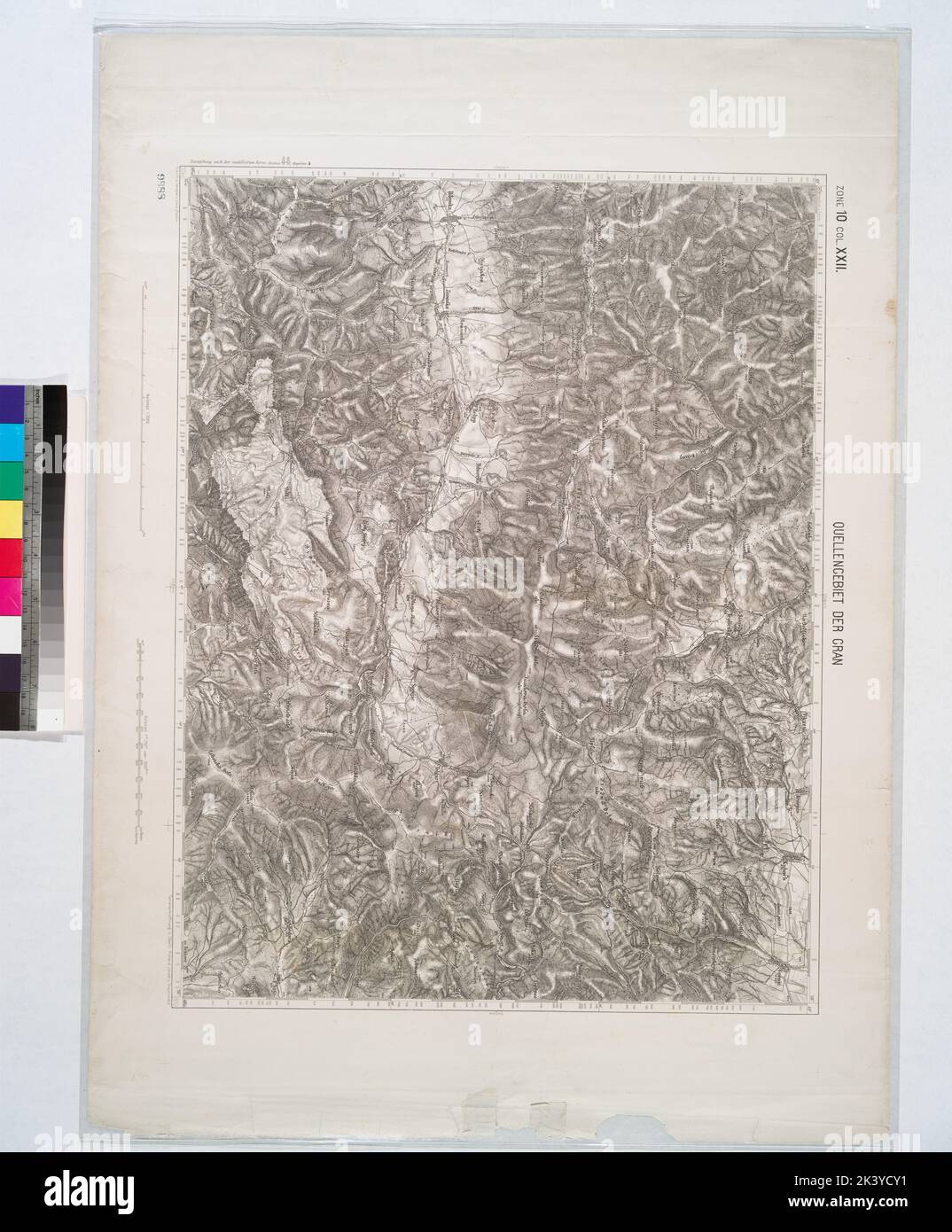 Quellencebiet Der Cran. Cartographic. Maps, Topographic maps. 1879 ...