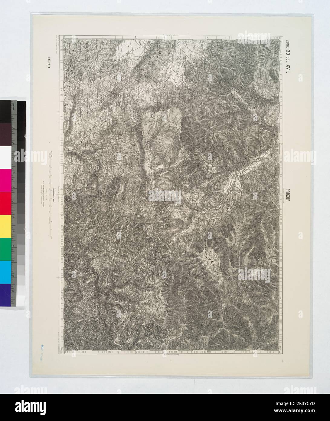 Prozor. Cartographic. Maps, Topographic maps. 1908. Lionel Pincus and ...
