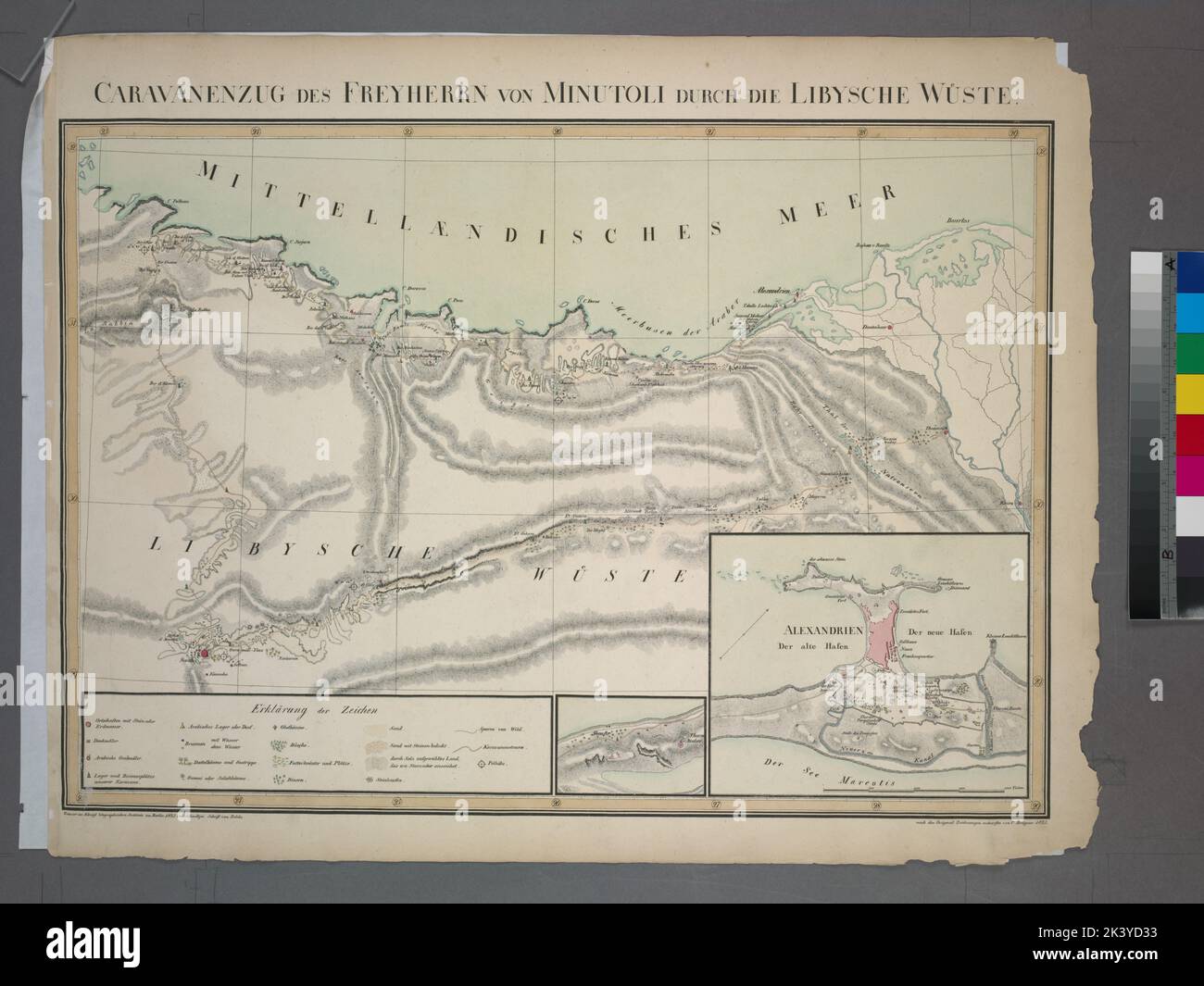 Caravanenzug des Freyherrn von Minutoli durch die Libysche Wüste ...