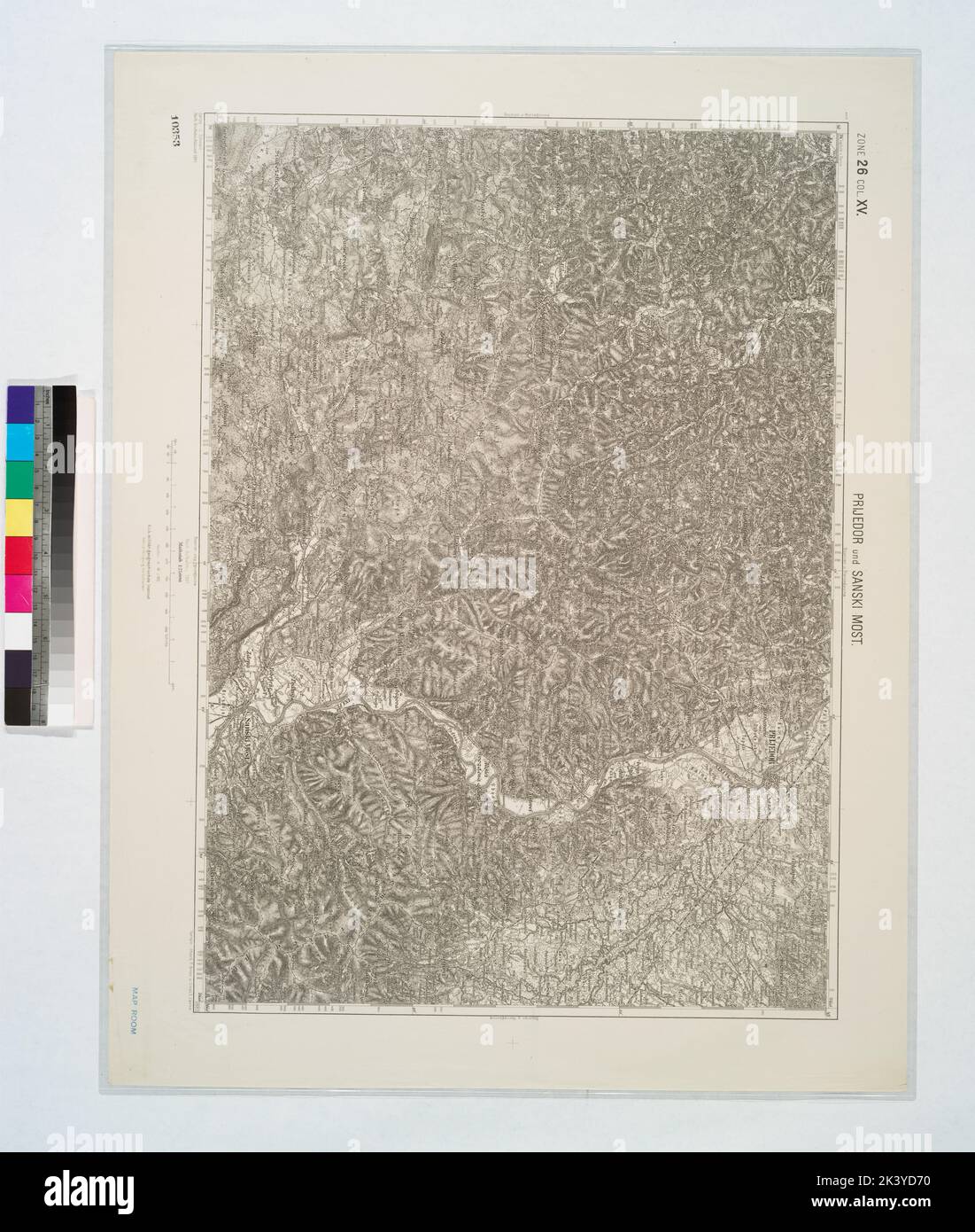 Prijedor und Sanski Most. Cartographic. Maps, Topographic maps. 1912 ...