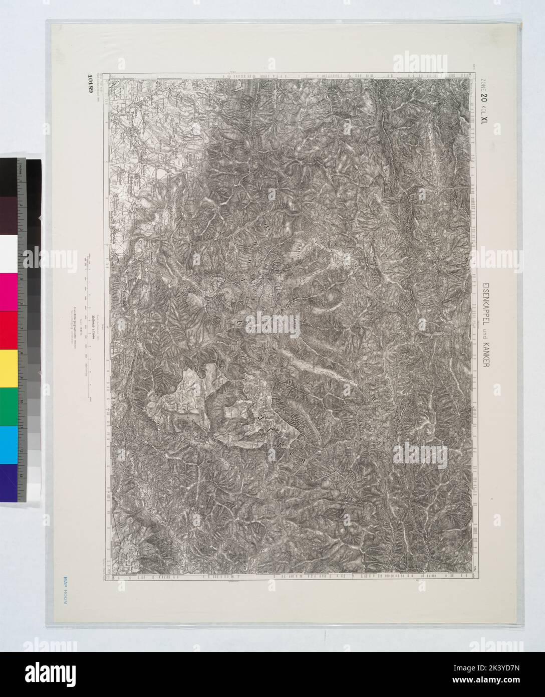 Eisenkappel und Kanker. Cartographic. Maps, Topographic maps. 1911 ...