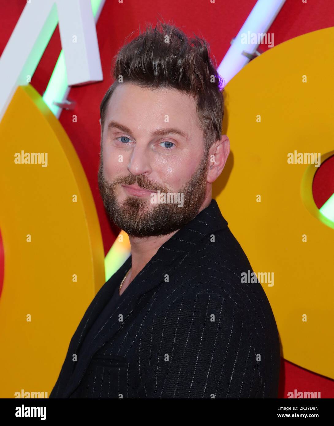 Bobby Berk arrives at Universal BROS premiere held at The Regal LA Live ...