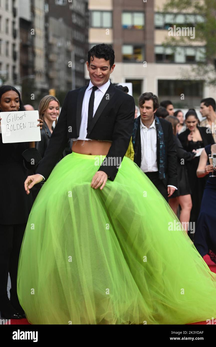 New York, USA. 28th Sep, 2022. Gilbert Bolden III arrives at The New ...