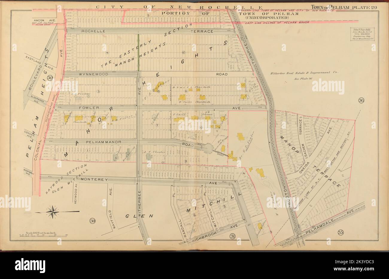 Mount Vernon, Double Page Plate No. 29 Map bounded by Rochelle terrace ...