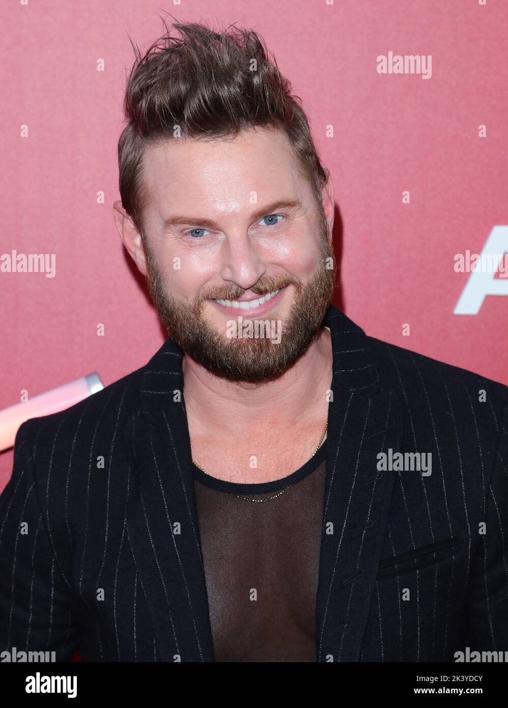 Bobby Berk arrives at Universal BROS premiere held at The Regal LA Live ...