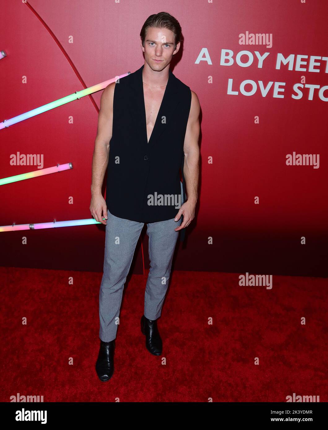 Nico Greetham arrives at Universal BROS premiere held at The Regal LA ...