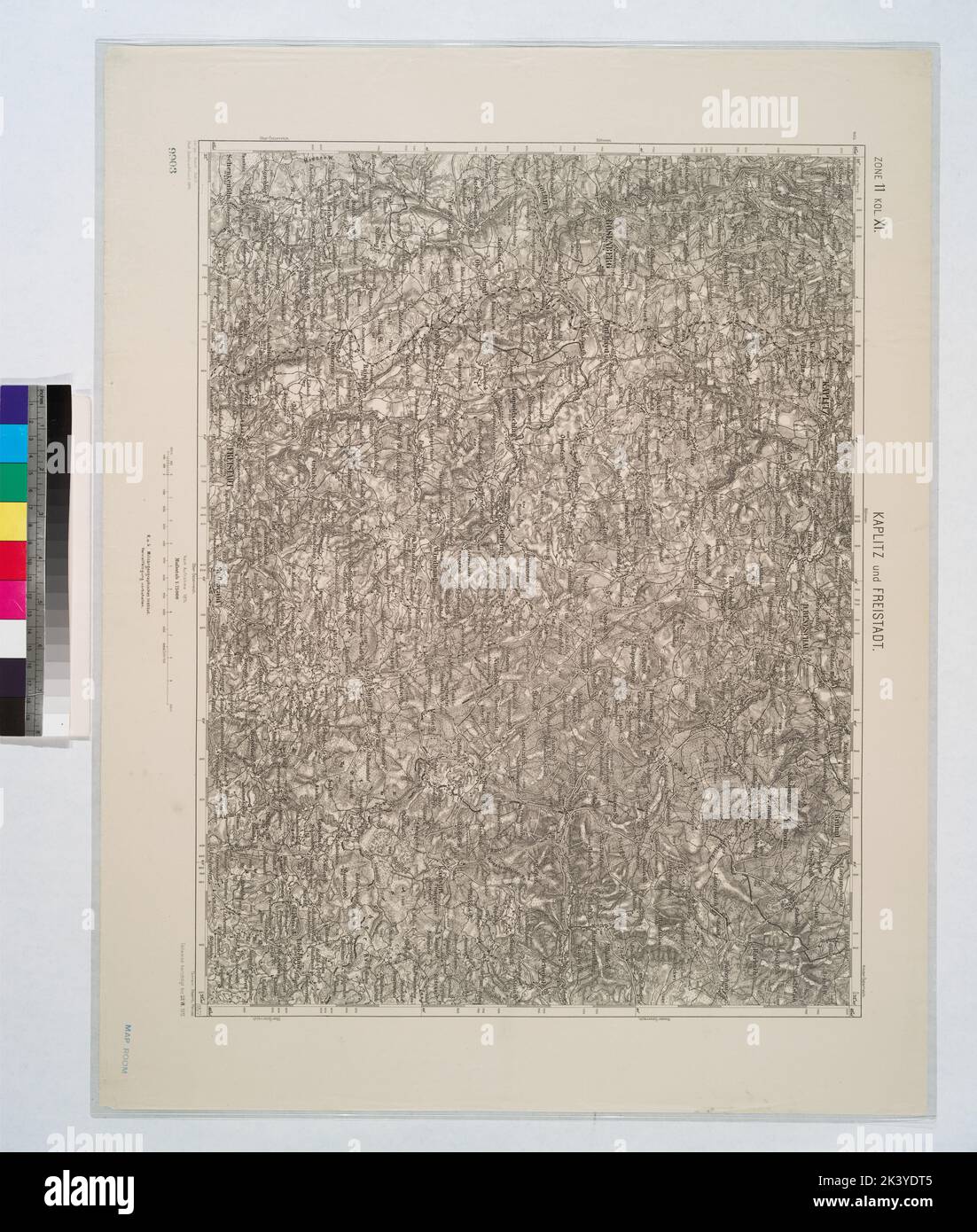 Kaplitz und Freistadt. Cartographic. Maps, Topographic maps. 1912 ...