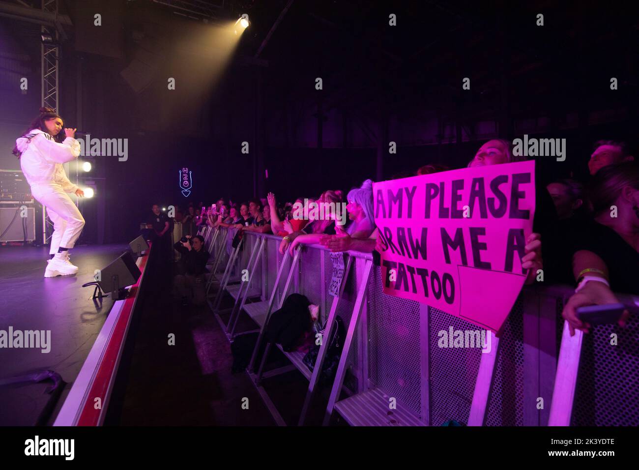 Australian singer songwriter Amy Shark performing live in 2022 Stock ...