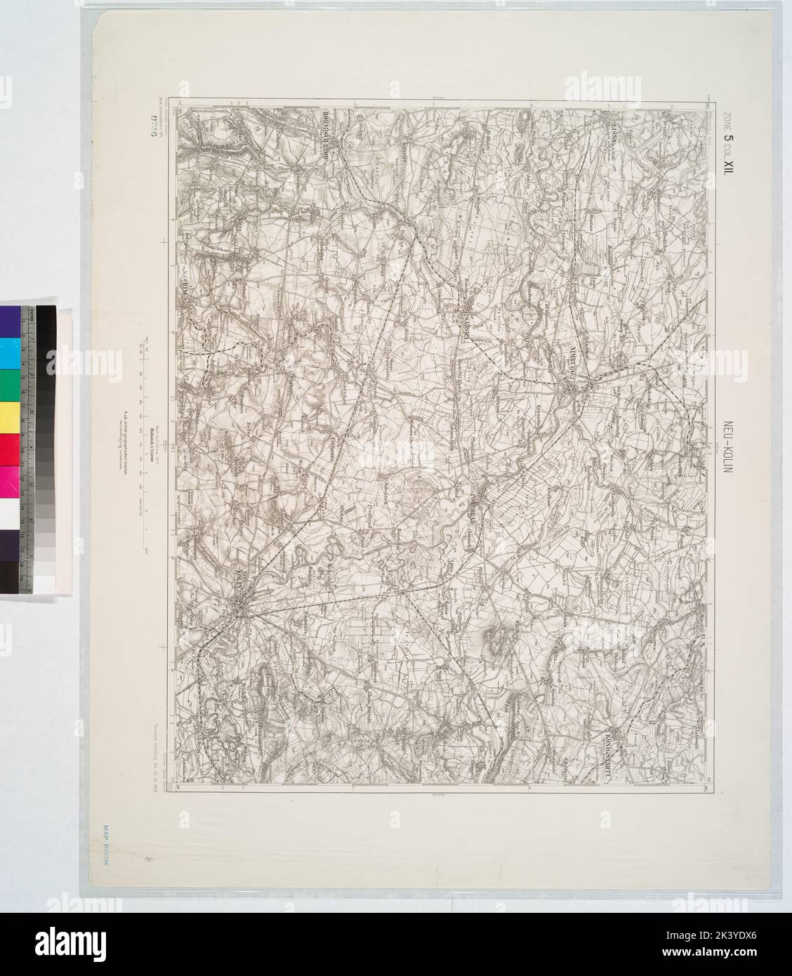 Neu-Kolin. Cartographic. Maps, Topographic maps. 1909. Lionel Pincus ...