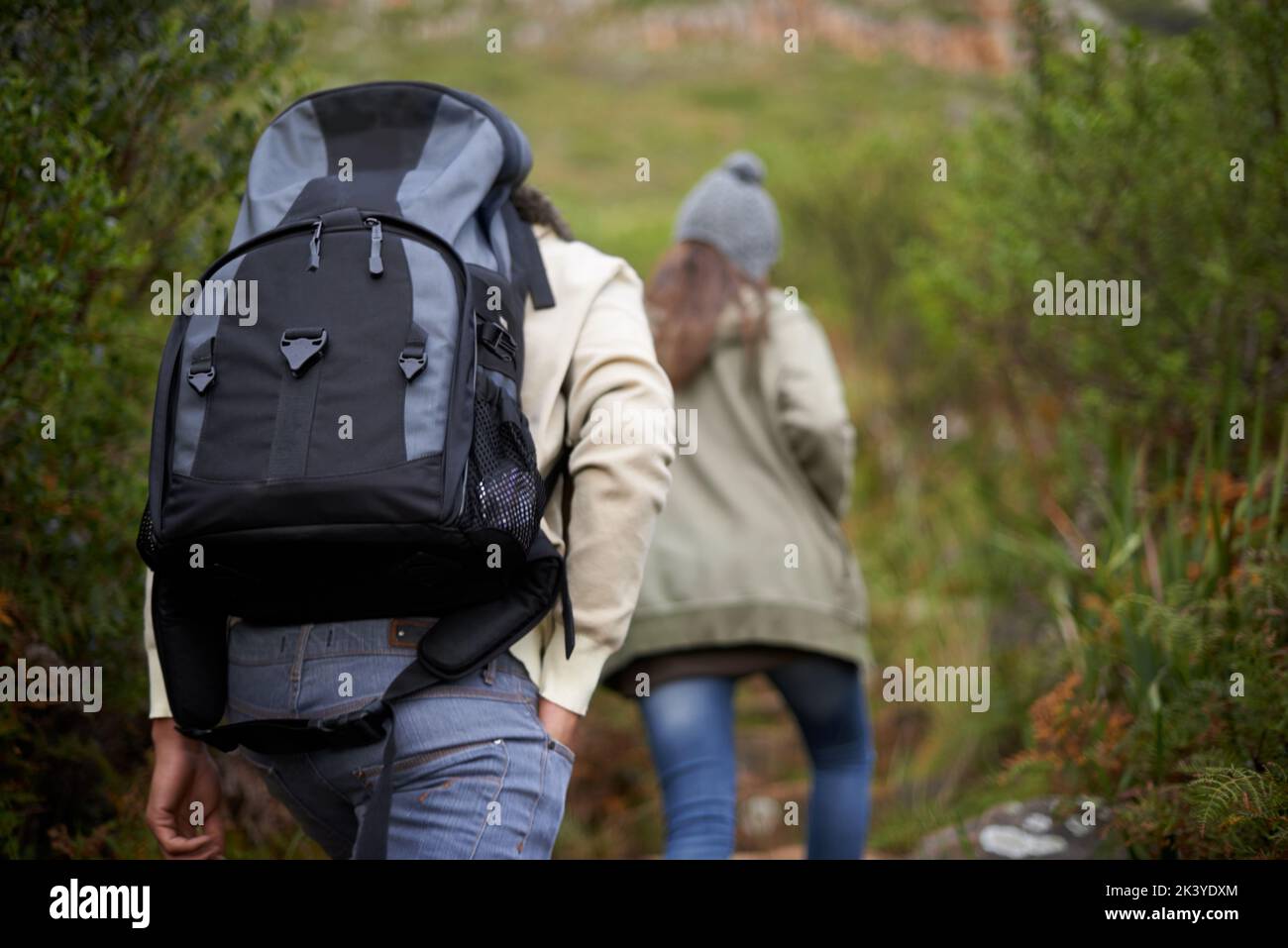 Loving couple recreational hikers hi-res stock photography and images ...