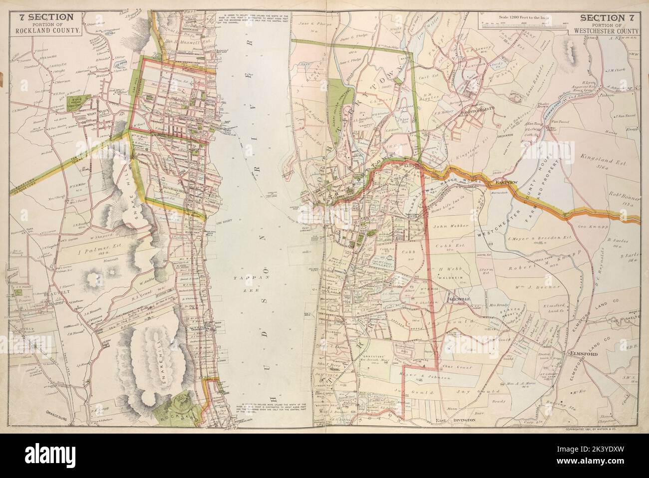Portion of Rockland County. ; Portion of Westchester County ...