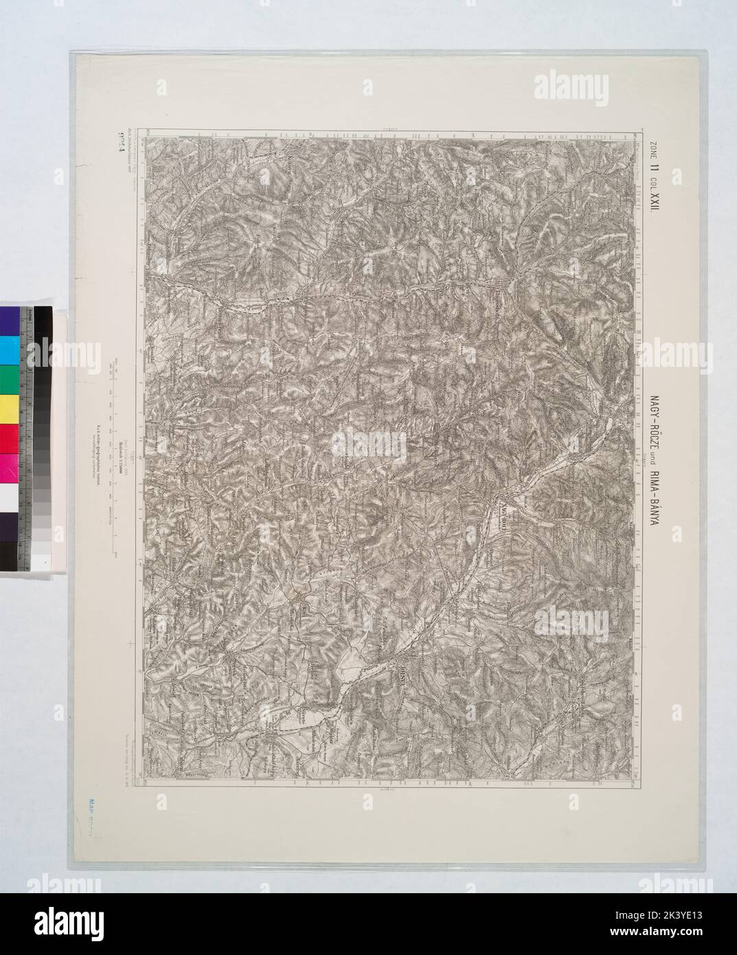 Nagy-Rocze und Rimm-Banya (Ungarn). Cartographic. Maps, Topographic ...