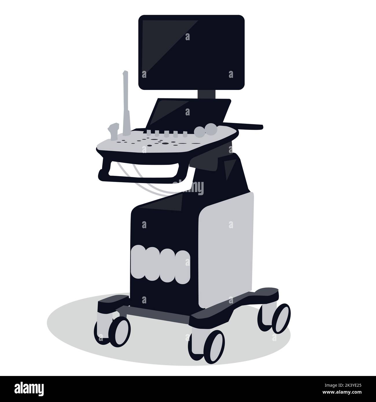 Ultrasonography machine Cut Out Stock Images & Pictures - Alamy