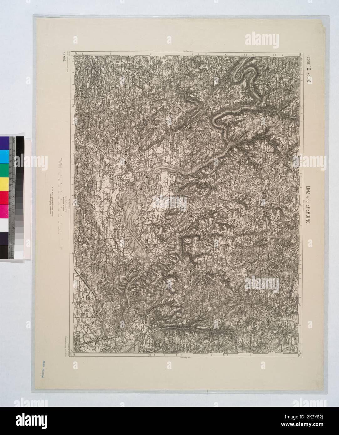 Linz und Eferding. Cartographic. Maps, Topographic maps. 1911. Lionel ...