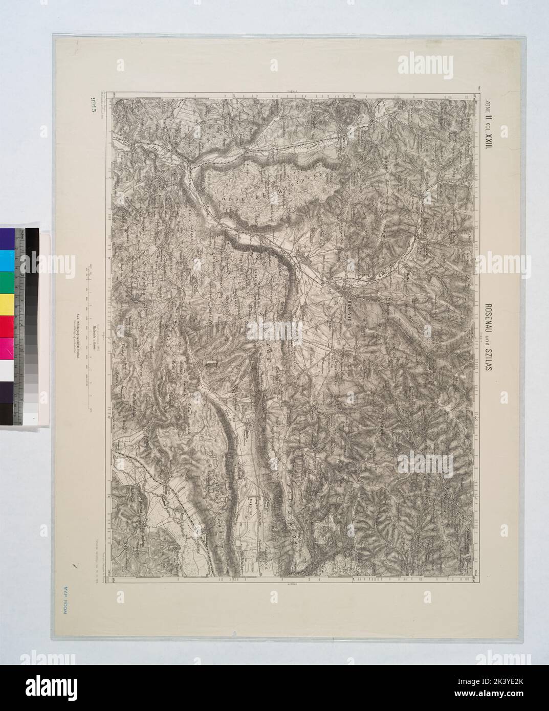 Rosenau und Szilas. Cartographic. Maps, Topographic maps. 1910. Lionel ...