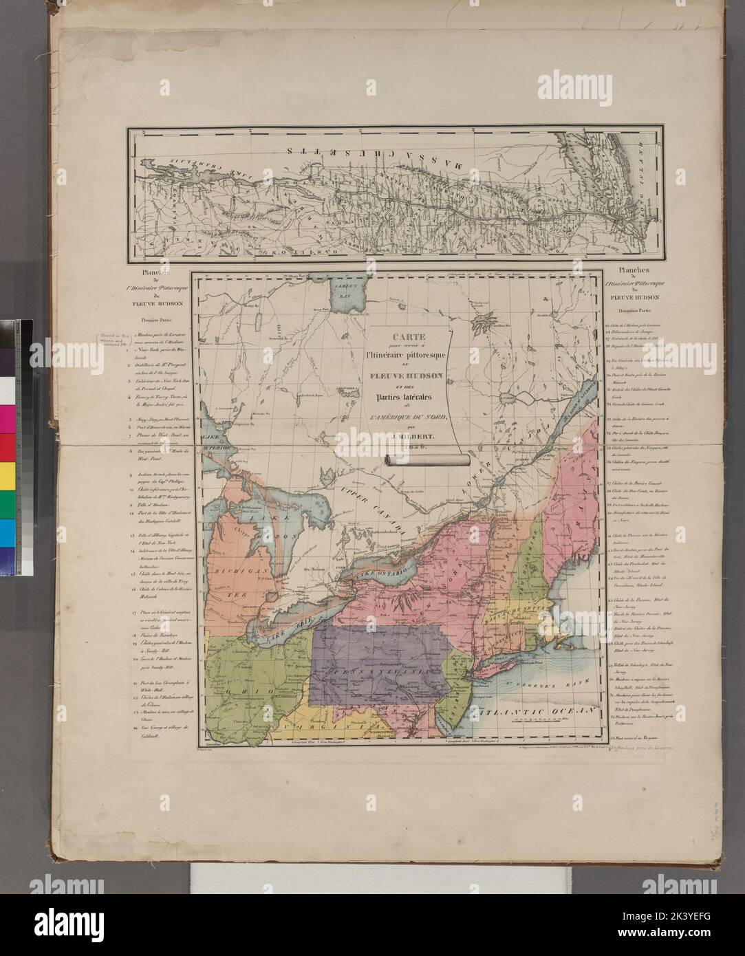 Carte pour servir a l'iteneraire pittoresque de Fleuve de Hudson ...